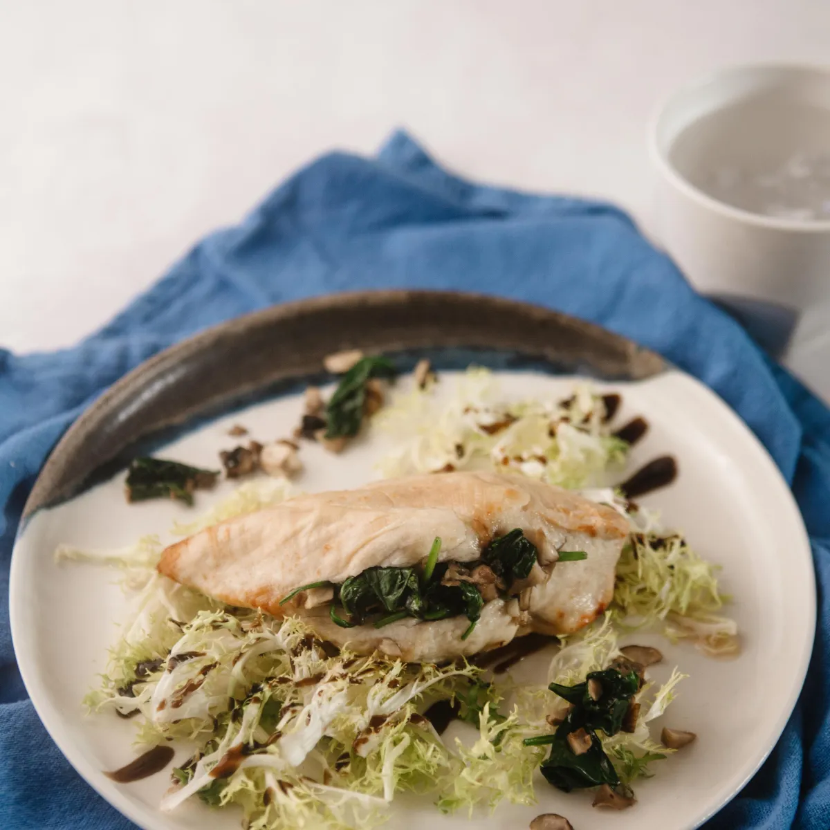 Stuffed Chicken with Frisee Salad | Coquitlam Weightloss